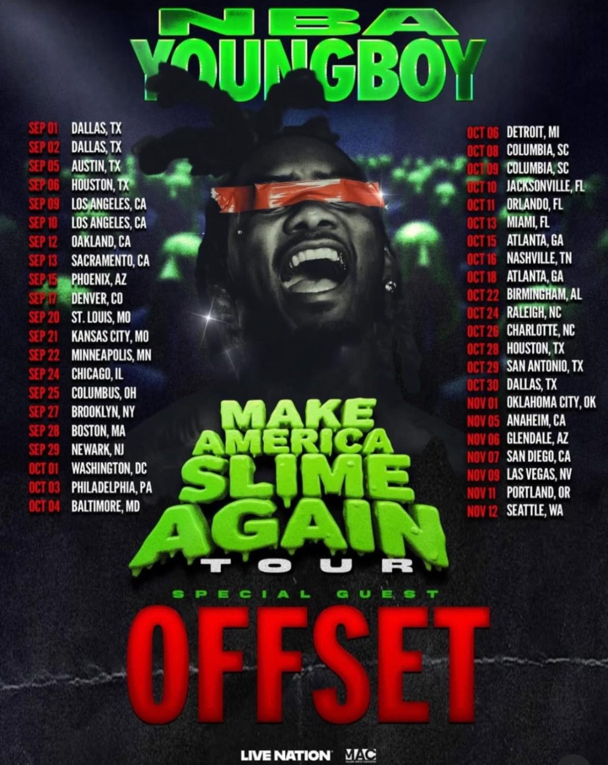 Offset Joins YoungBoy Never Broke Again on Tour 2025